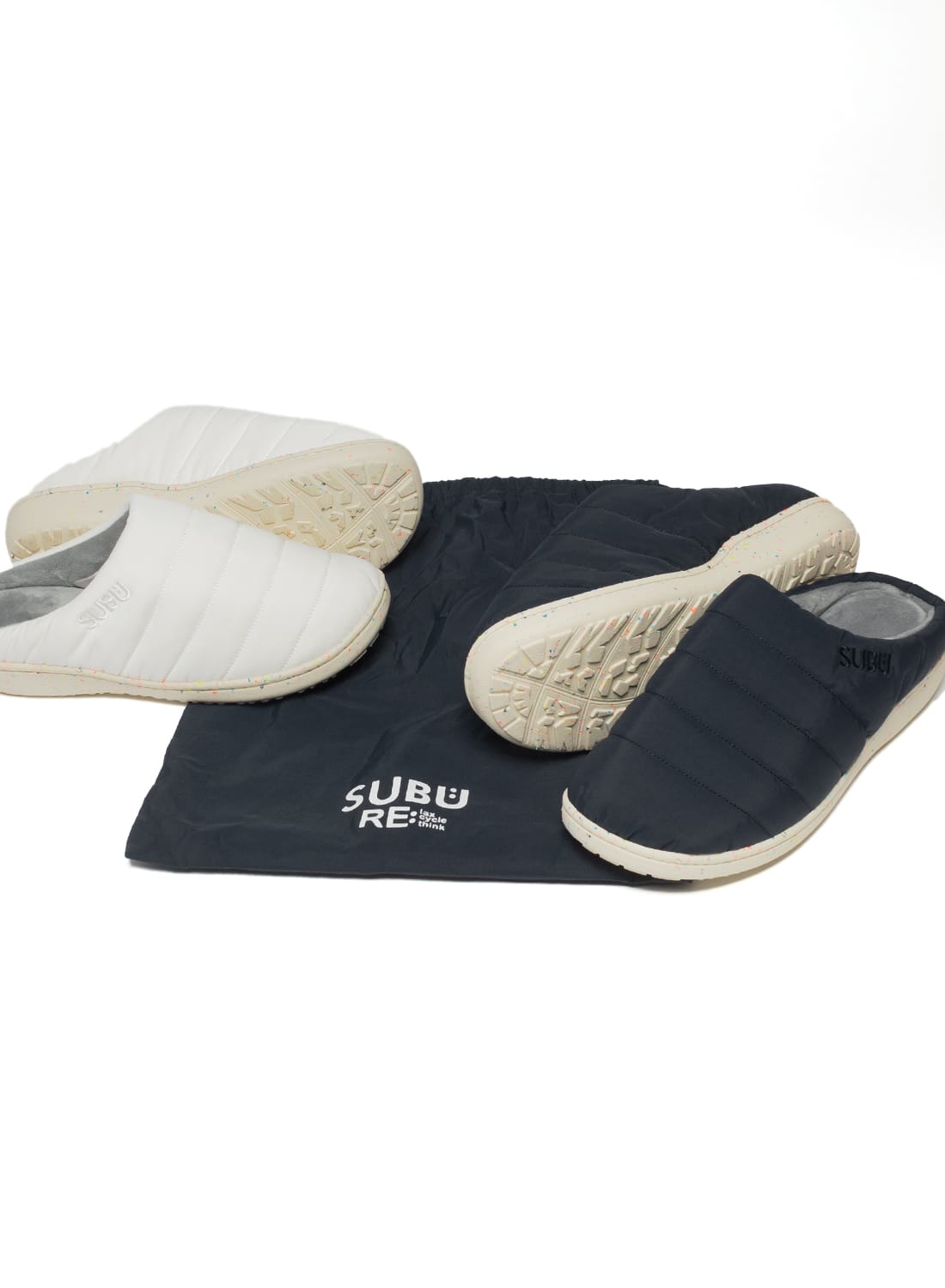 SUBU RE: アールイー サンダル 冬サンダル 冬のサンダル スリッパ スブ エコ 再生素材 サステナブル メンズ レディース