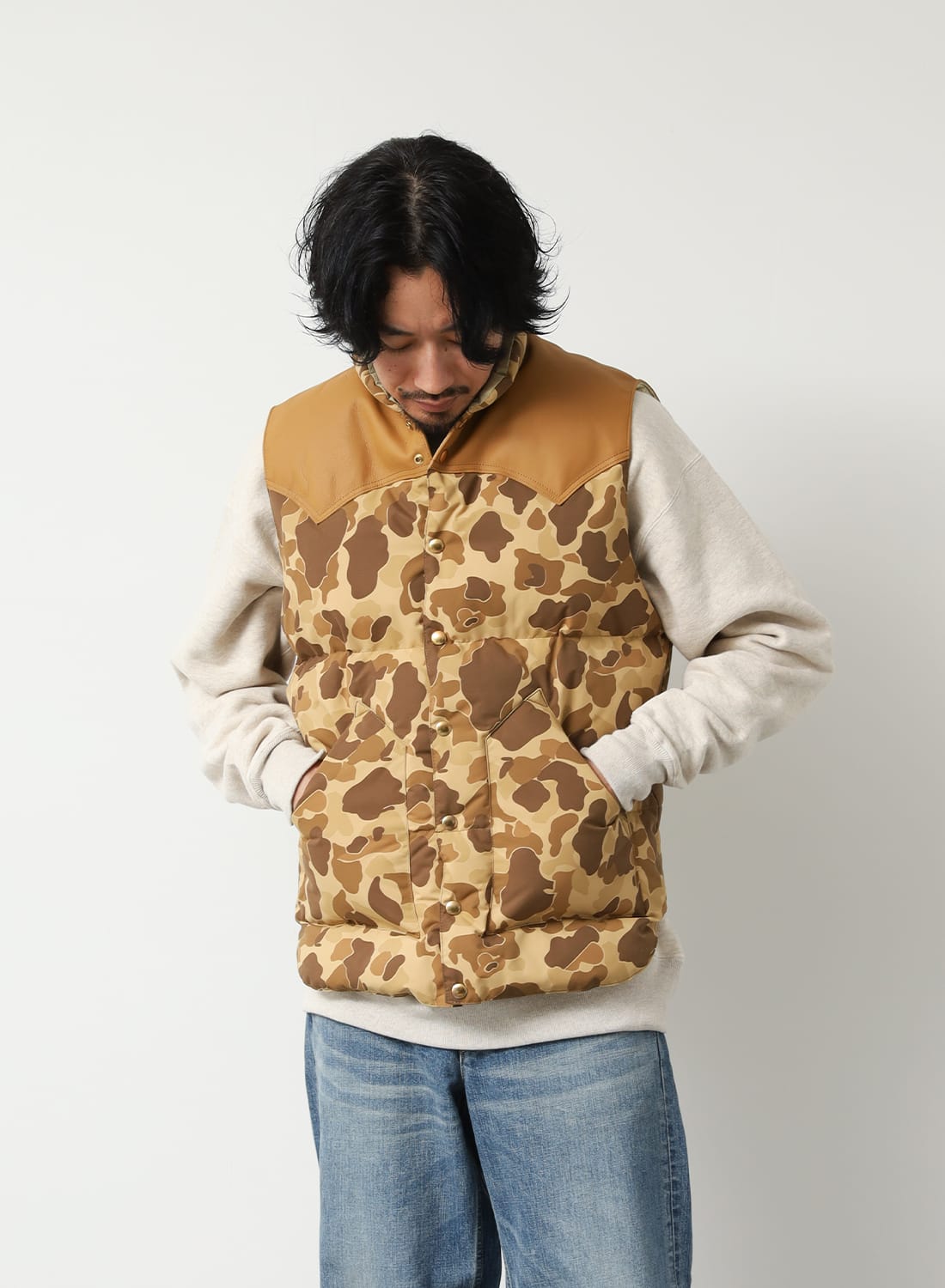 DOWN VEST HUNTER CAMO|ダウンベスト ハンターカモダウンベスト